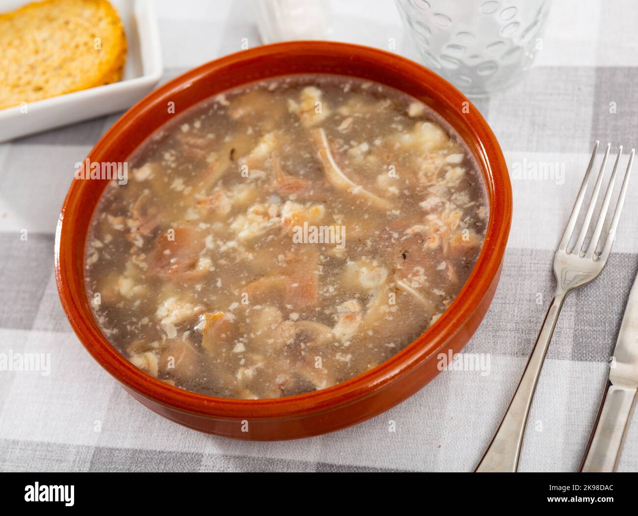 Traditional dish of Russian cuisine is a kholodets Stock Photo - Alamy