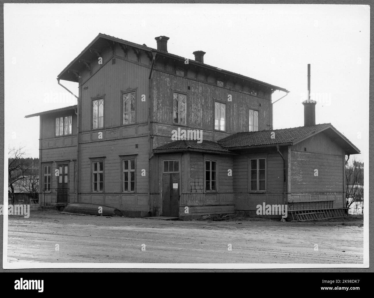 The station was built in 1859. New station house, one-storey wood, was ...