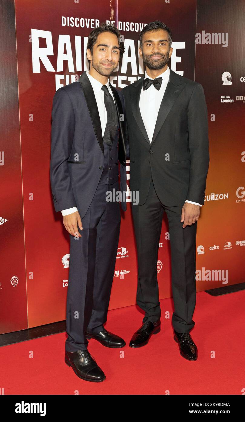 Guest and Nikesh Patel (right) attending the opening gala of the ...