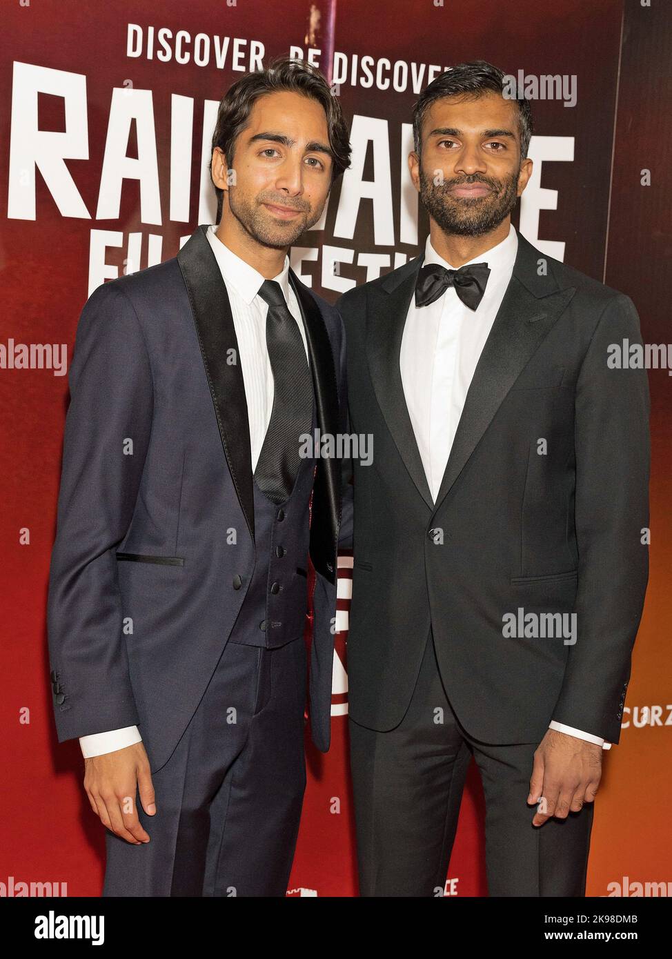 Guest and Nikesh Patel (right) attending the opening gala of the ...