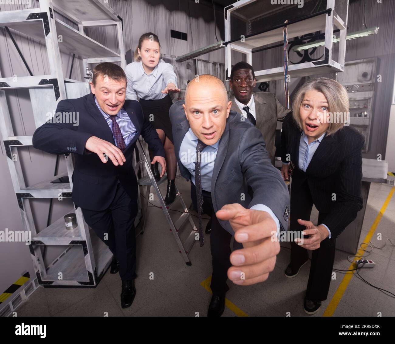 Business people running Stock Photo - Alamy