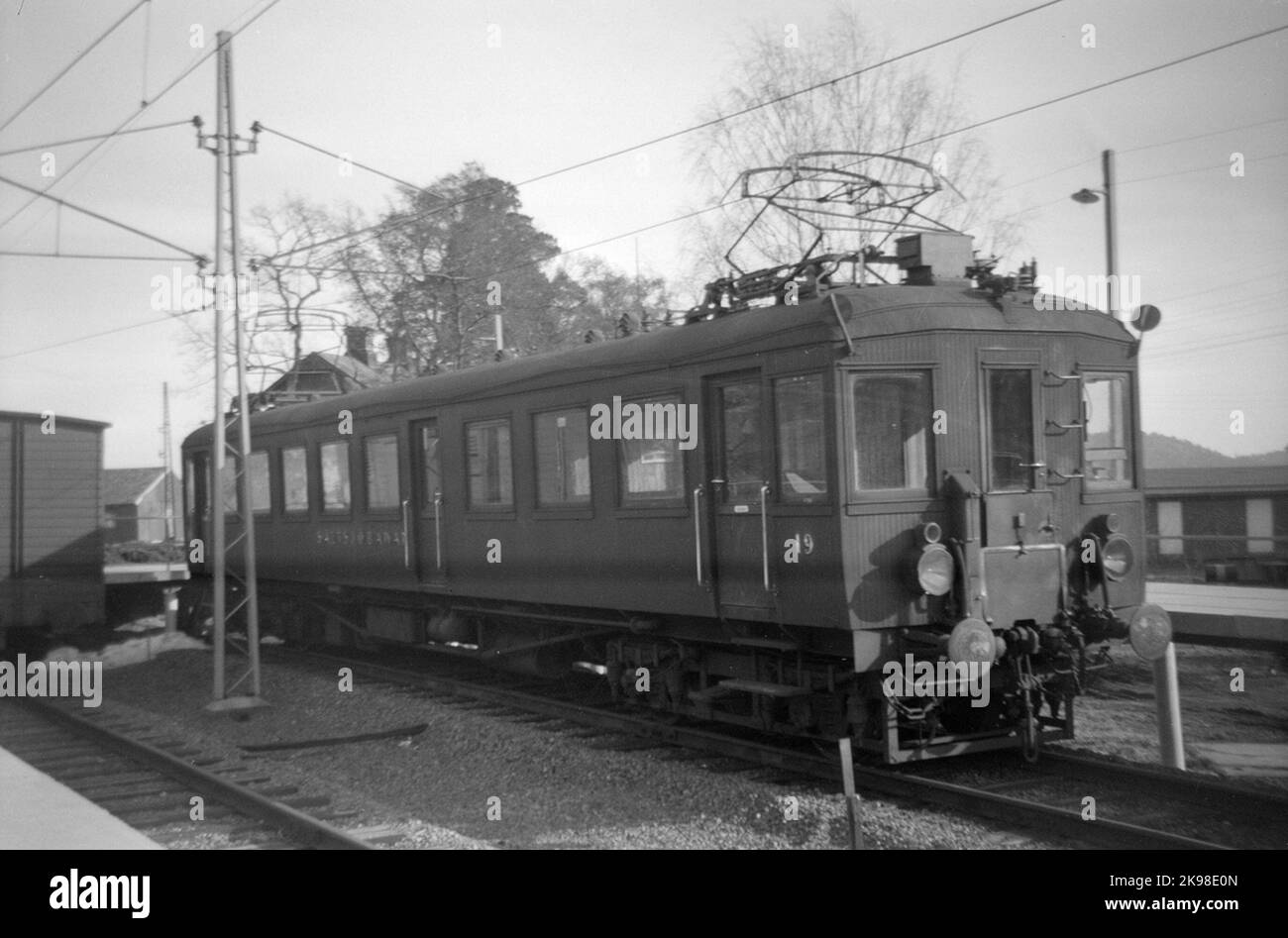 Stockholm - Saltsjöns Railway, SSNJ Motorvagn 19 Stock Photo - Alamy