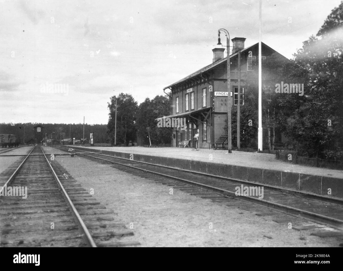 Station built in 1892. Two -storey station house in wood. The building ...