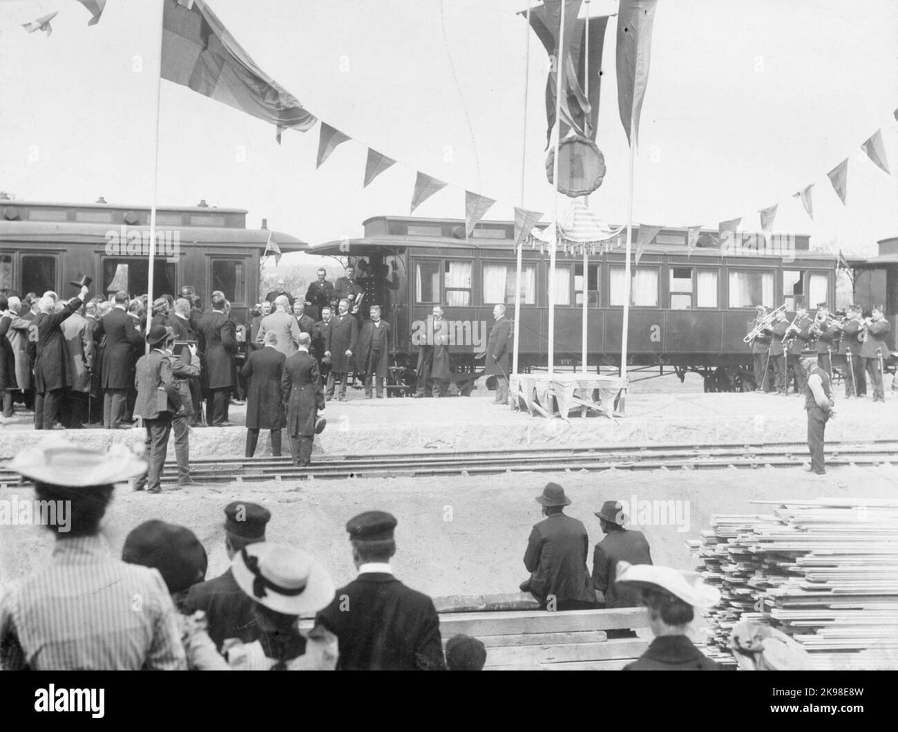 Lund - Revinge Railway, Lrej Inauguration Train Stock Photo - Alamy