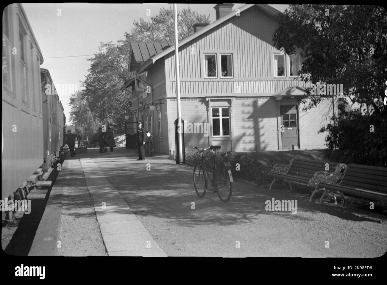 Station inspector at Forsa station Stock Photo - Alamy