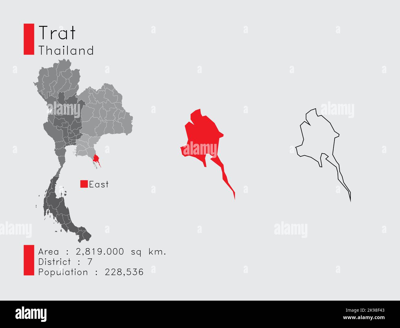 Trat map vector hi-res stock photography and images - Alamy