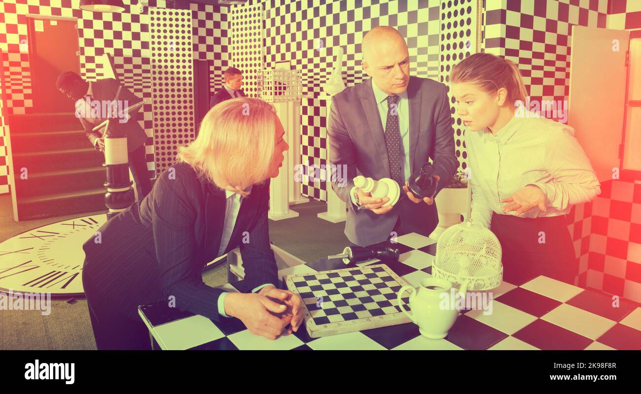 People in escape room Stock Photo - Alamy