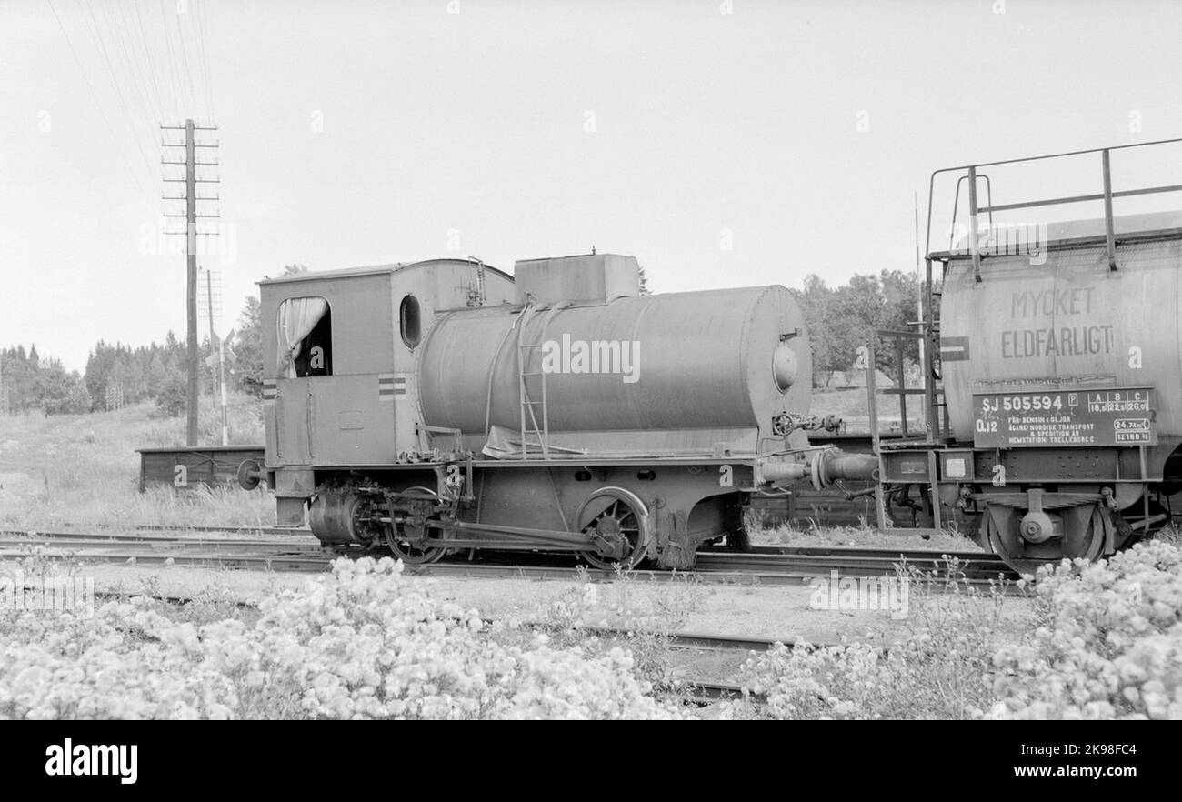 Strömsnäs Bruks AB. Fireless steam locomotive Stock Photo - Alamy