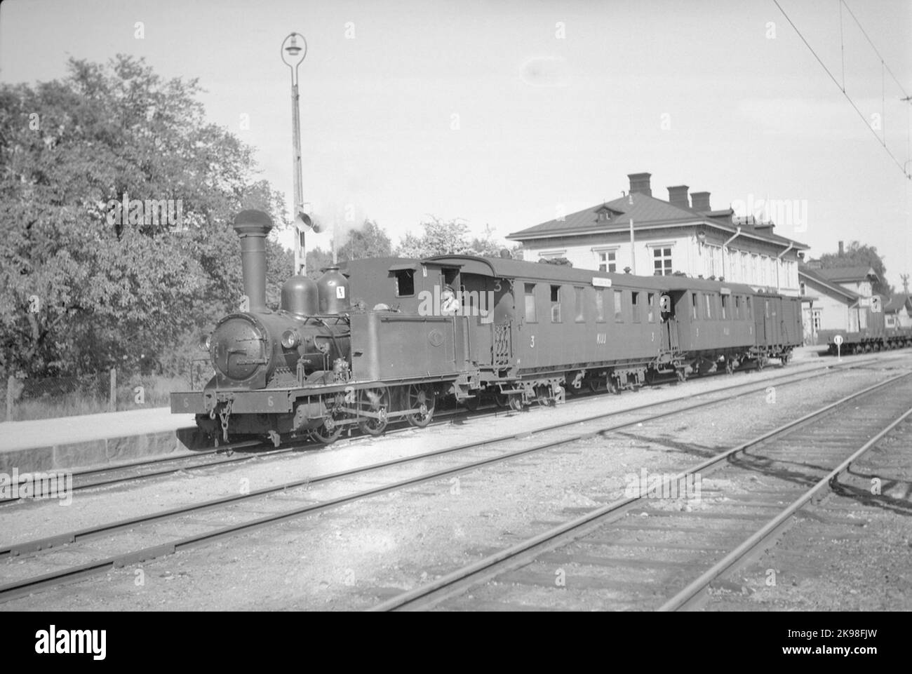 Kuj 6 with passenger trains.kuj, Köping - Uttersbergs Railway Stock ...