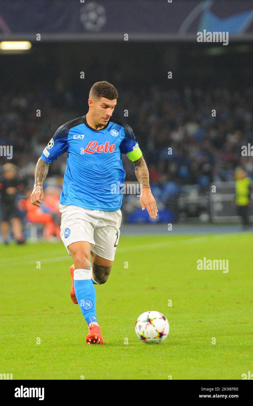 Naples, Italy, 26/10/2022. Giovanni Di Lorenzo of SSC Napoli in action ...