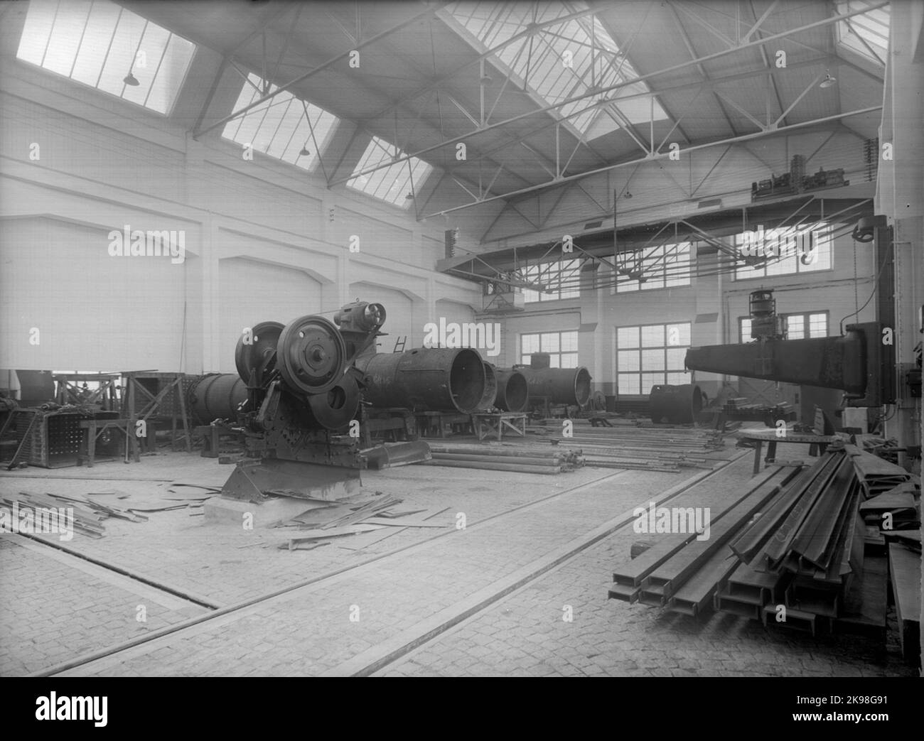 The workshop SWB, the boiler plate warehouse Stock Photo - Alamy