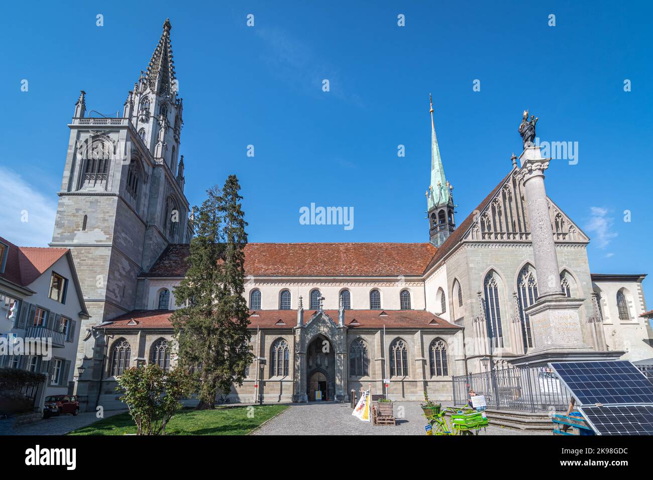 The catholic church cathedral Münster in Konstanz, Constance, Germany ...
