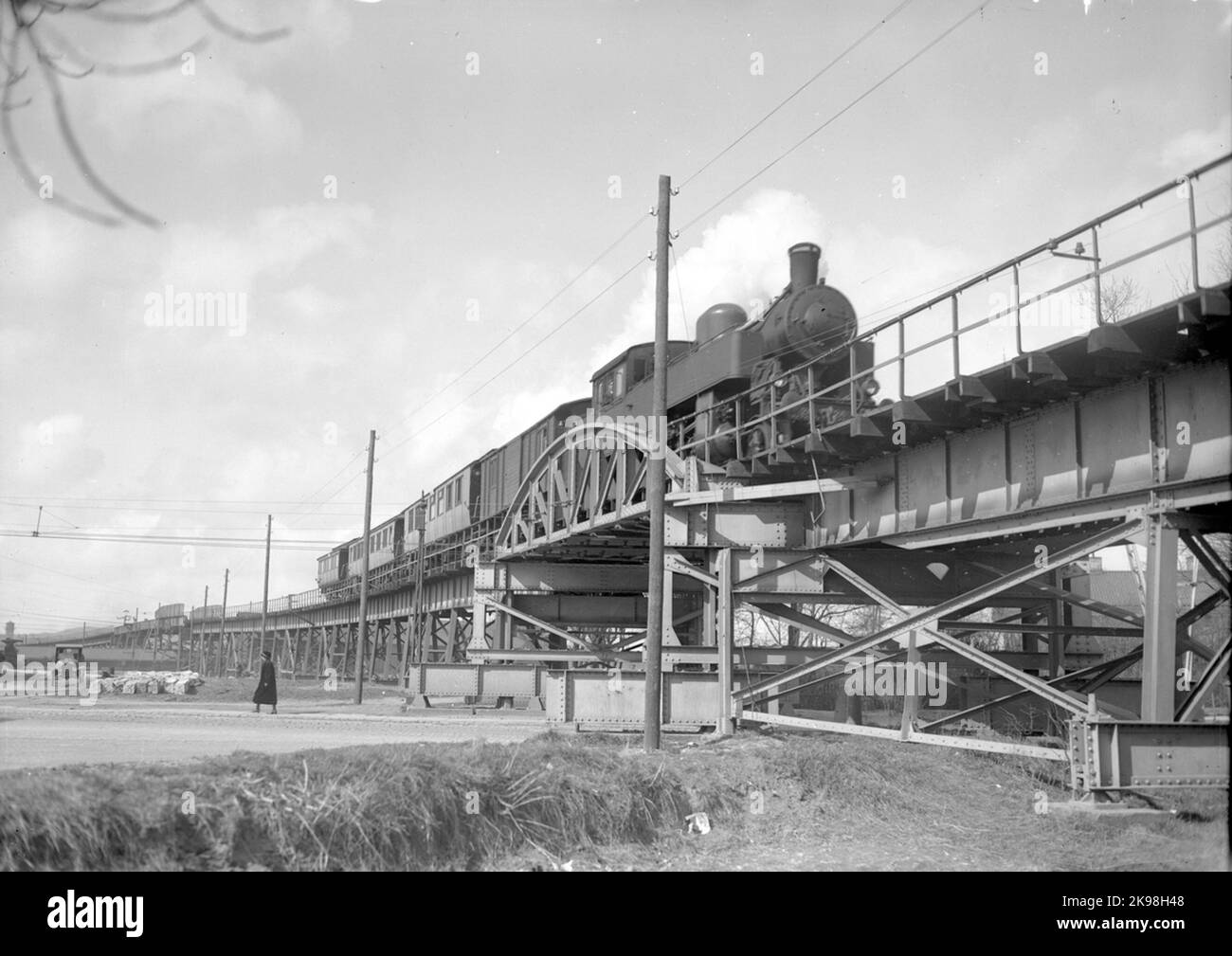 Personal train Gothenburg - Borås Railway, GBJ, has just left ...