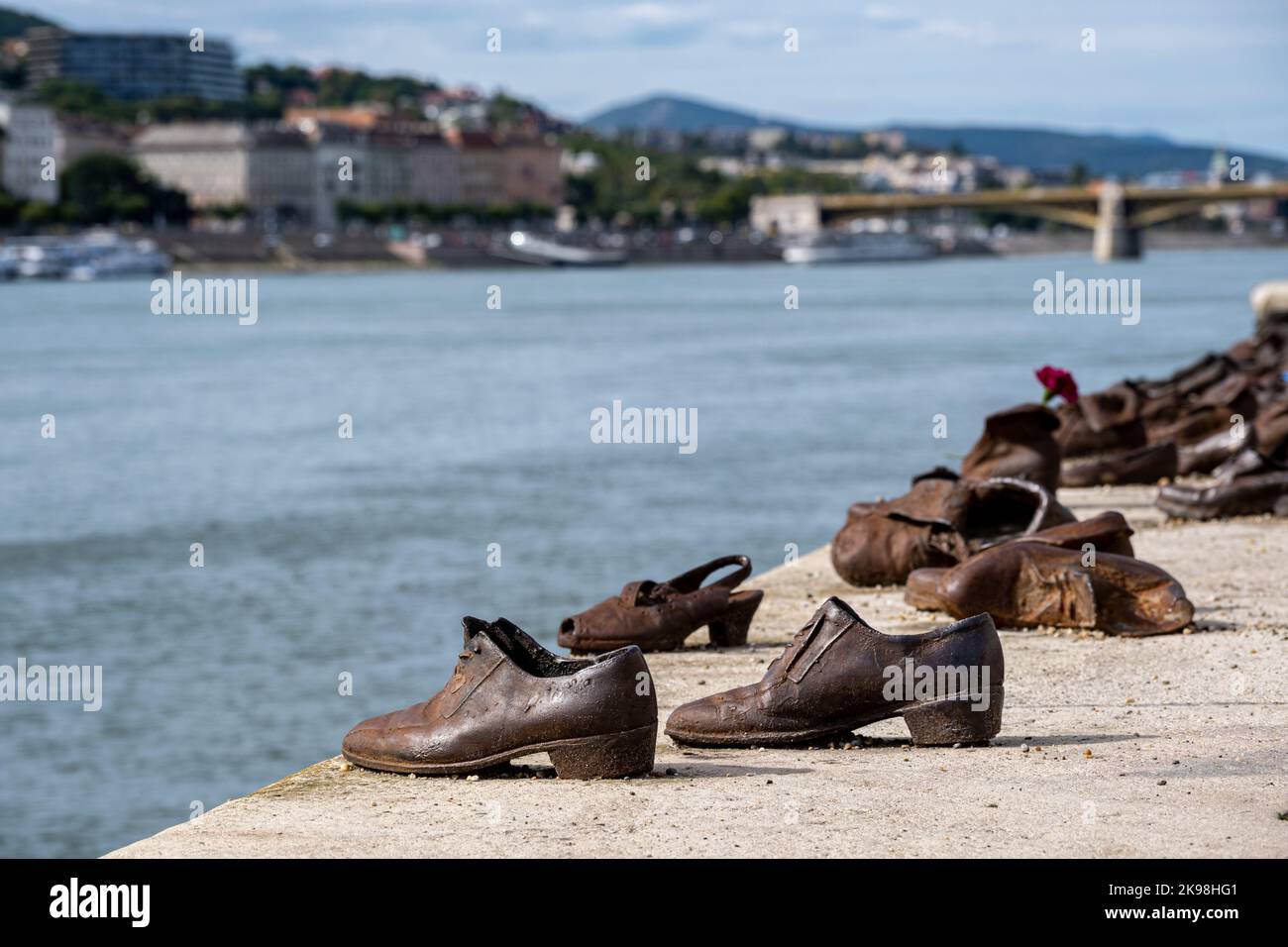 Budapest, Hungary - 1st September 2022: Shoes on the Danube Bank ...