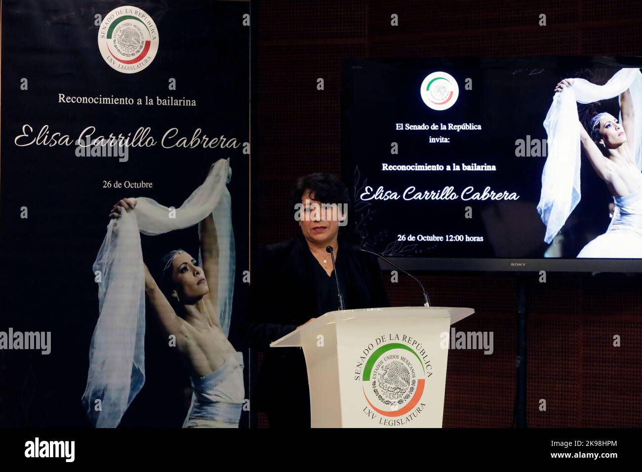 Mexico City, Mexico. 26th Oct, 2022. Senator Delfina GÃ³mez in her ...