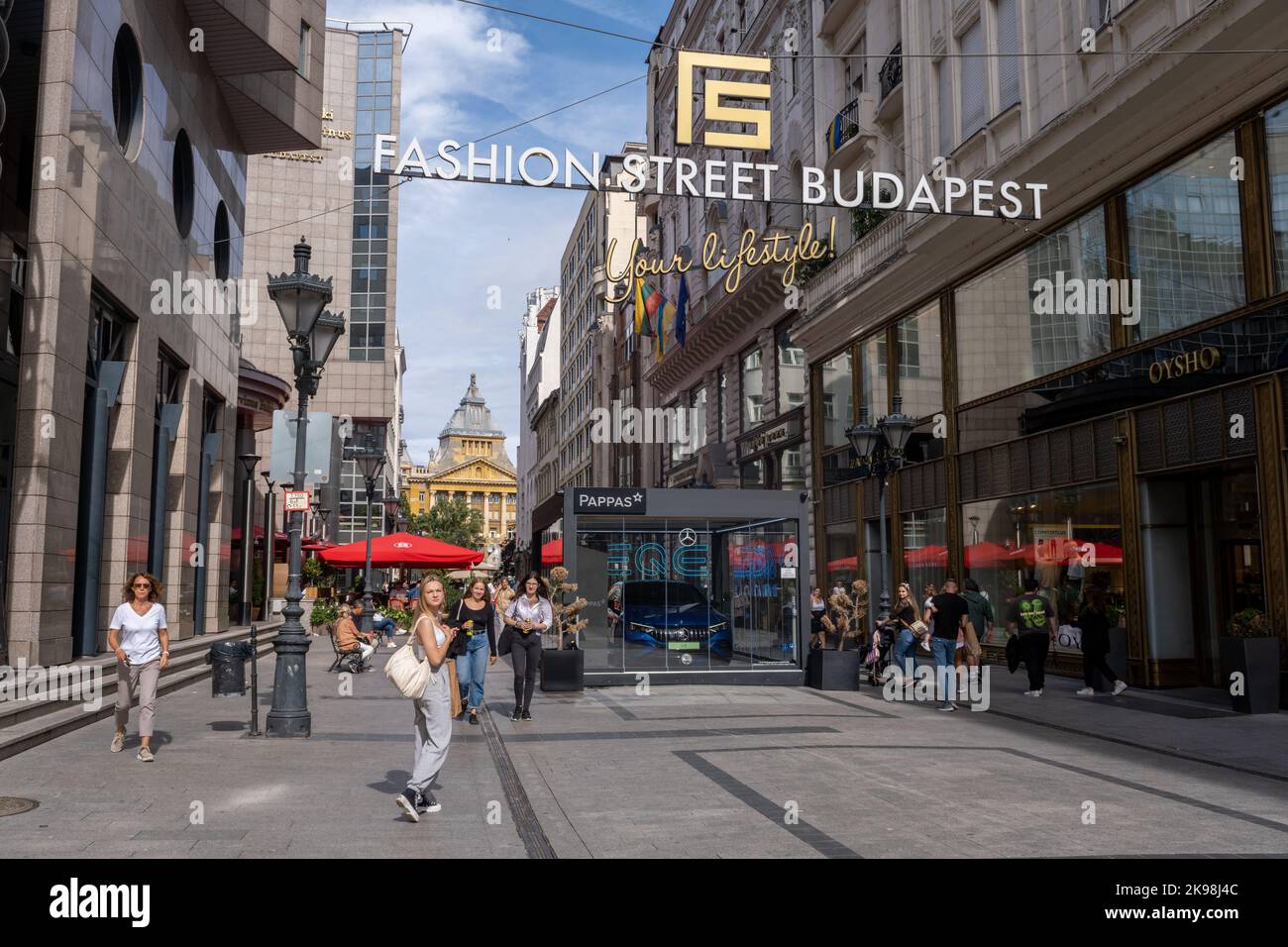 Budapest, Hungary - 1st September 2022: Fashion Street Budapest is a ...