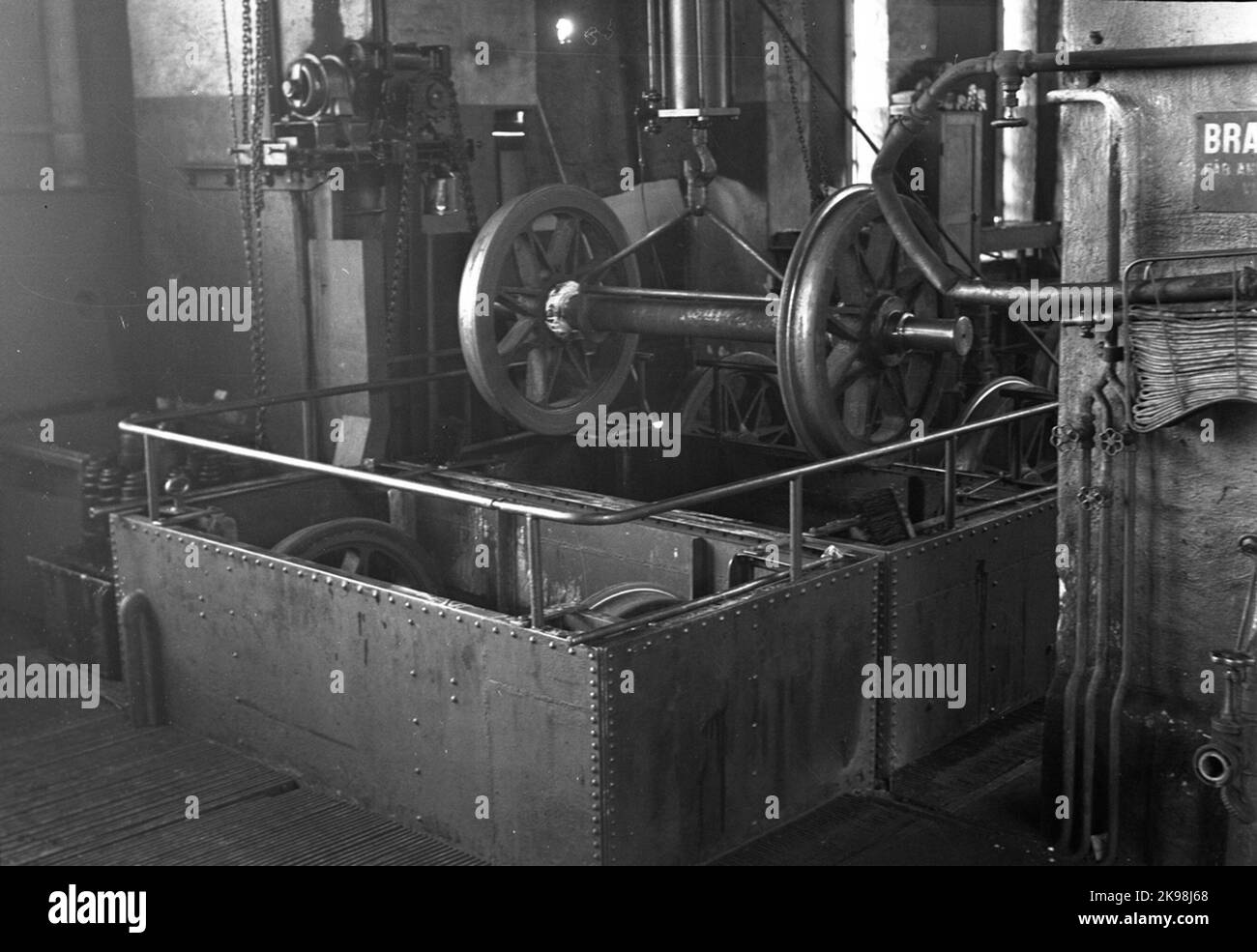Device for boiling wheels and shoulders, the main workshop Stock Photo ...