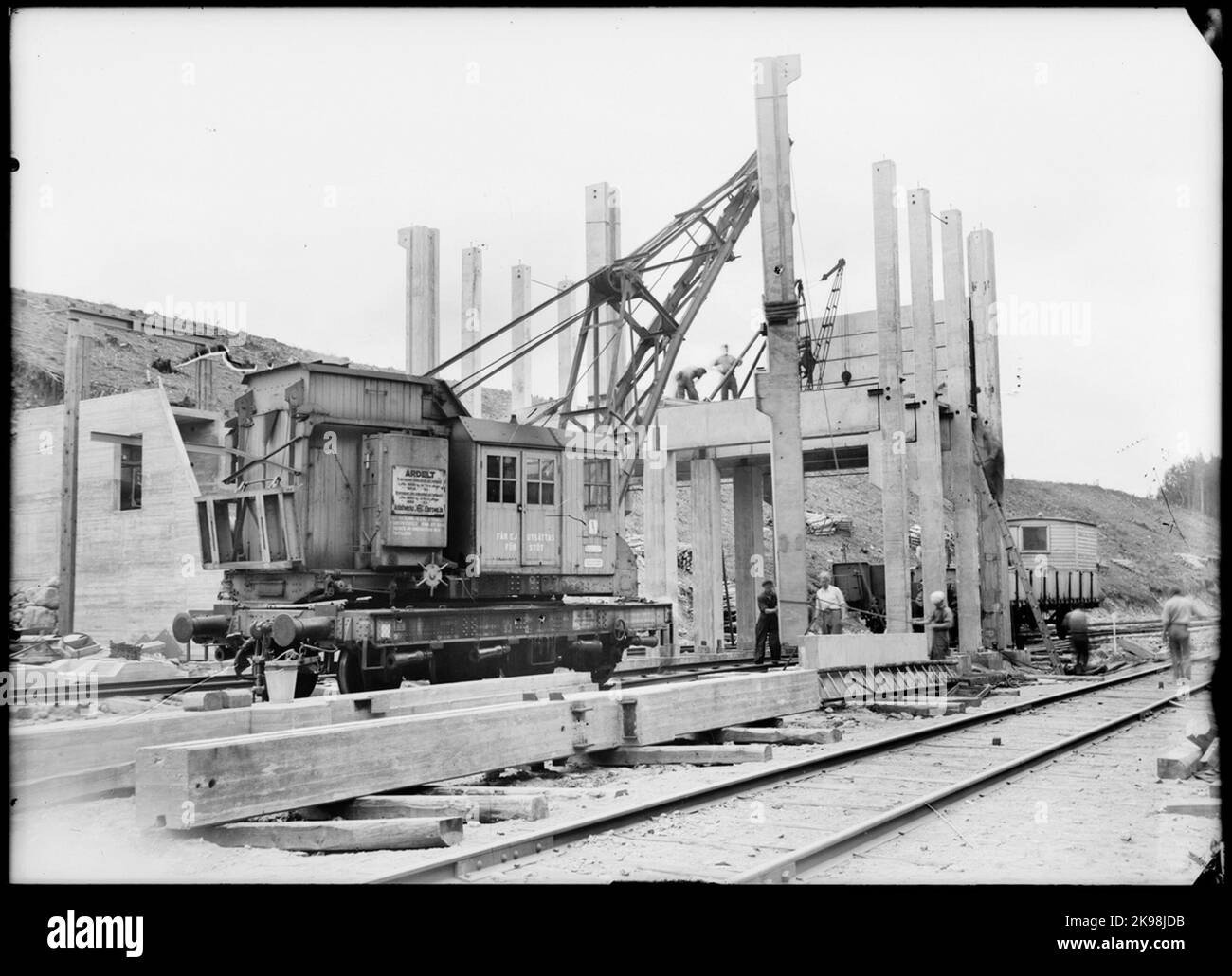 Construction pit Black and White Stock Photos & Images - Alamy