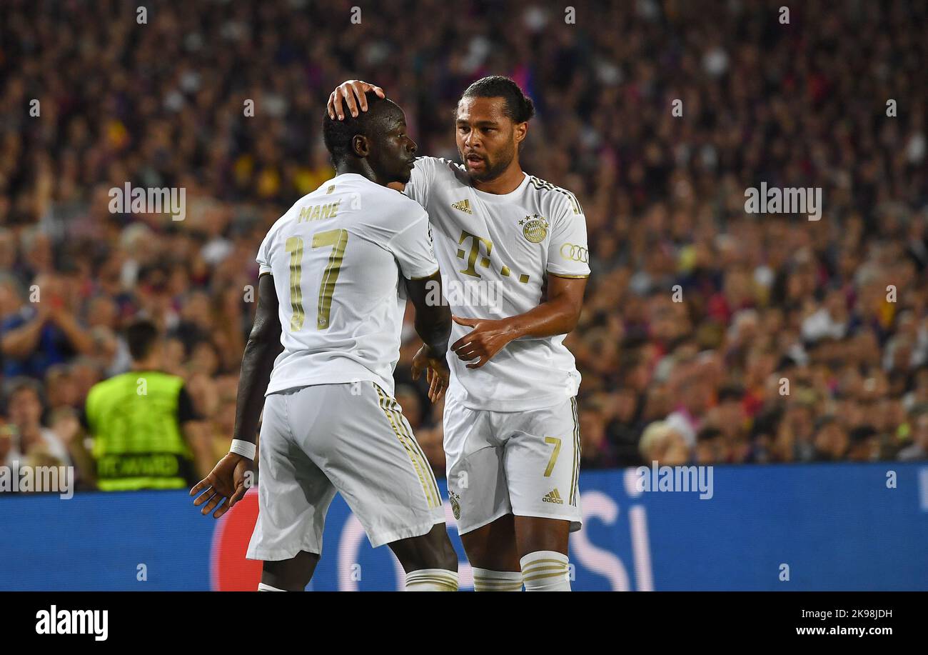 FC BARCELONA vs BAYERN MÜNCHEN October 26,2022 Sadio Mané (17) of FC ...