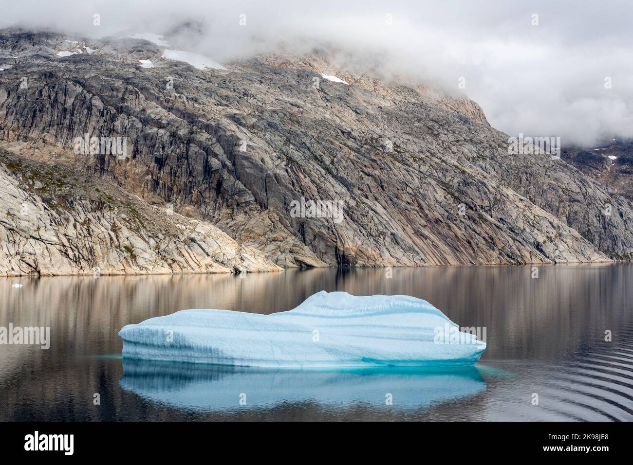 Iceberg in Prince Christian Sound, Greenland, Kingdom of Denmark Stock ...