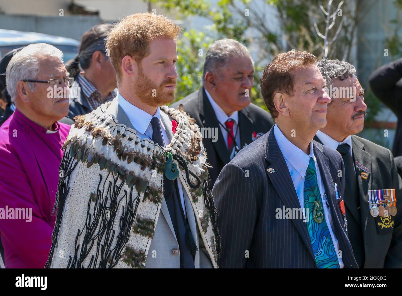 The Duke and Duchess of Sussex leave St Faith's Church after receiving ...
