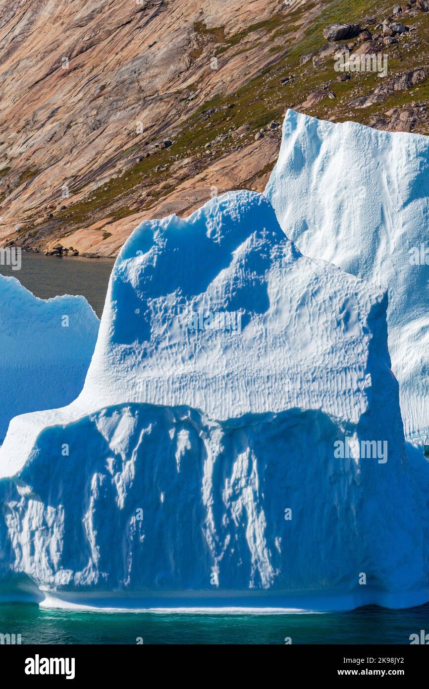 Iceberg in Prince Christian Sound, Greenland, Kingdom of Denmark Stock ...