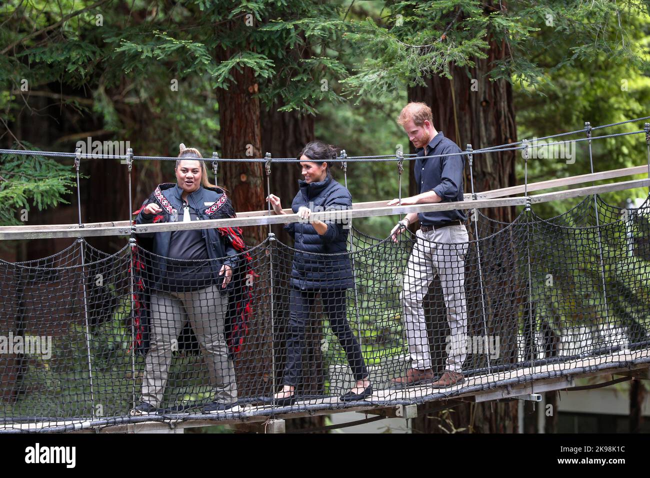 The Duke and Duchess of Sussex take a walk in the treetops, and learn ...