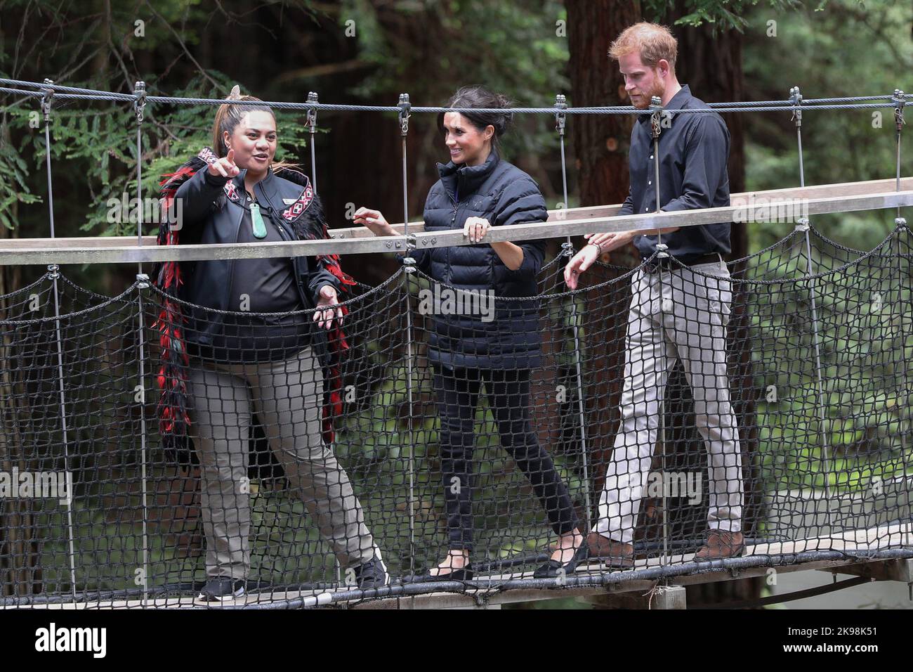 The Duke and Duchess of Sussex take a walk in the treetops, and learn ...