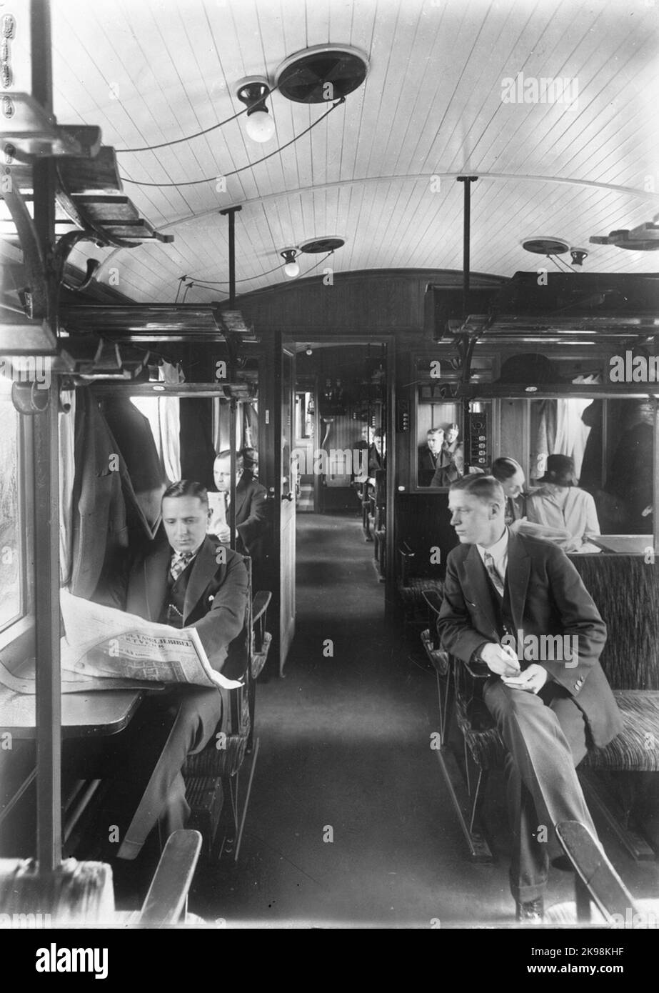 State Railways Second class salon trolley, SJ C08. Either SJ CO8 2705 ...