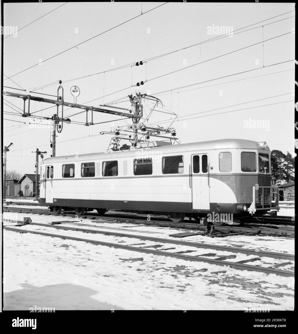 The State Railways, SJ YOA1 31. Electric sample motor carriage was ...