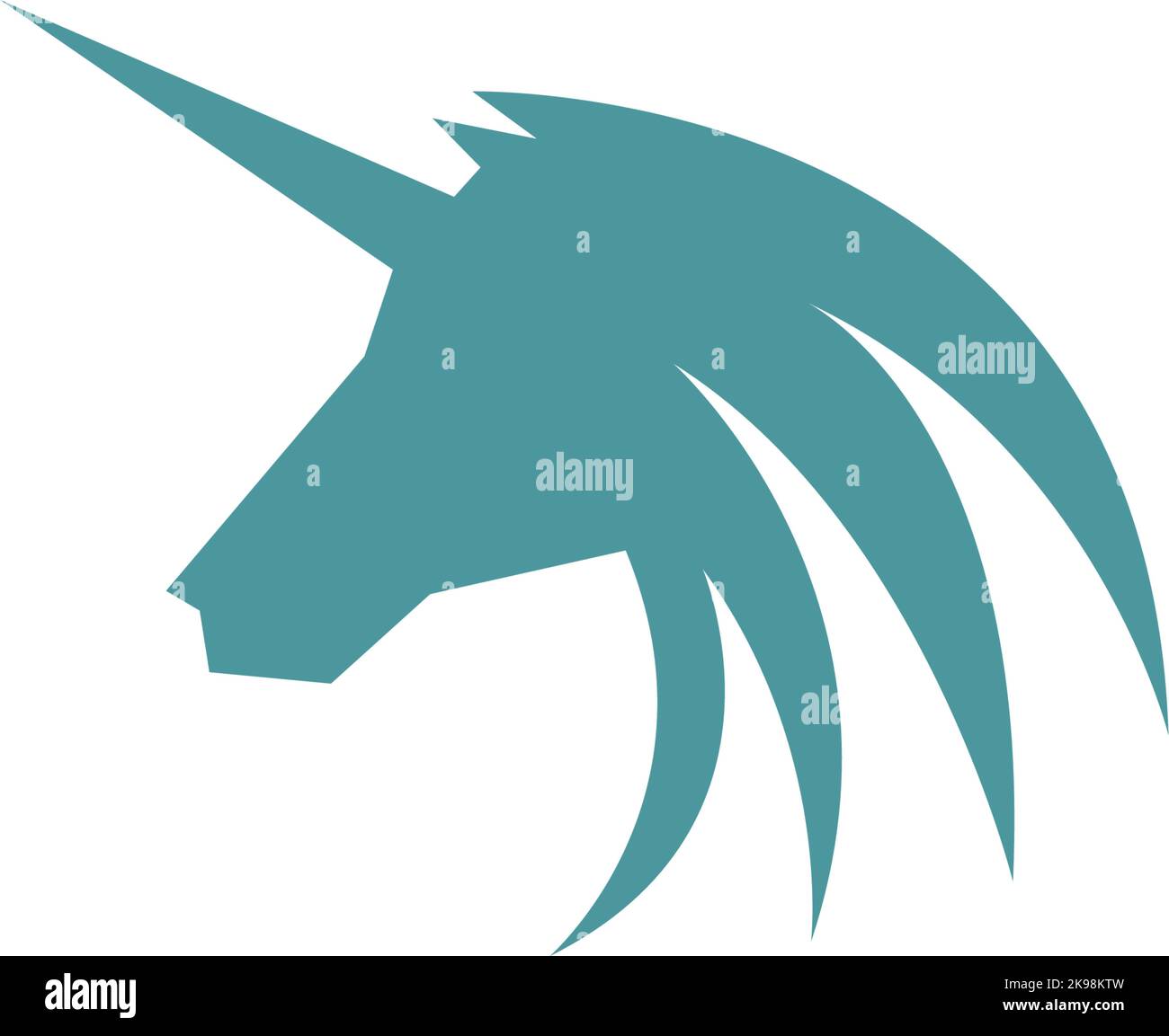 Unicorn logo icon design illustration vector Stock Vector Image & Art ...