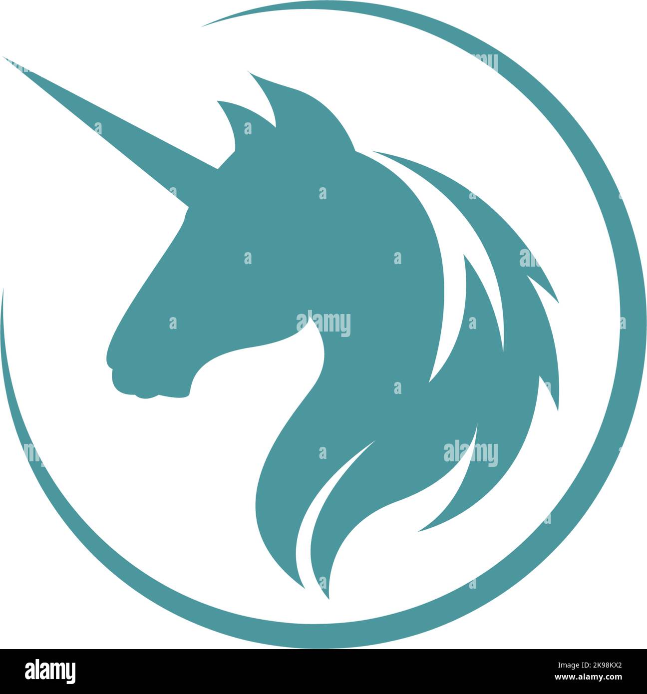Unicorn logo icon design illustration vector Stock Vector Image & Art ...