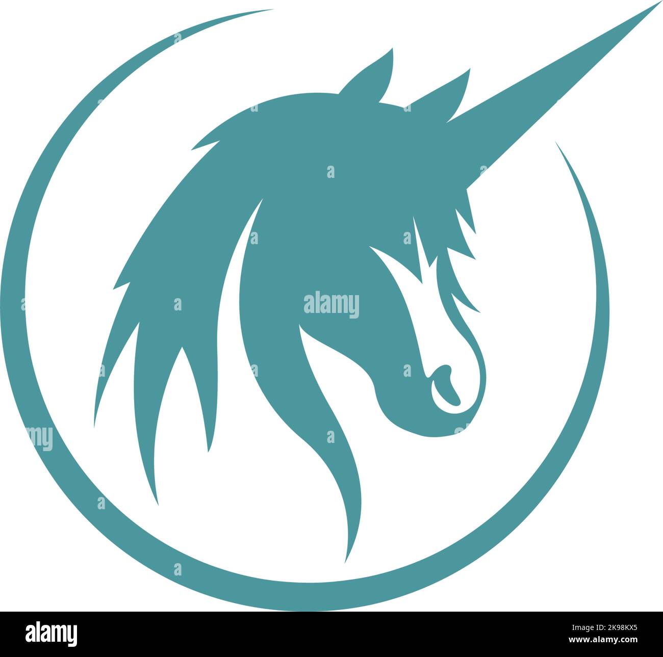Unicorn logo icon design illustration vector Stock Vector Image & Art ...