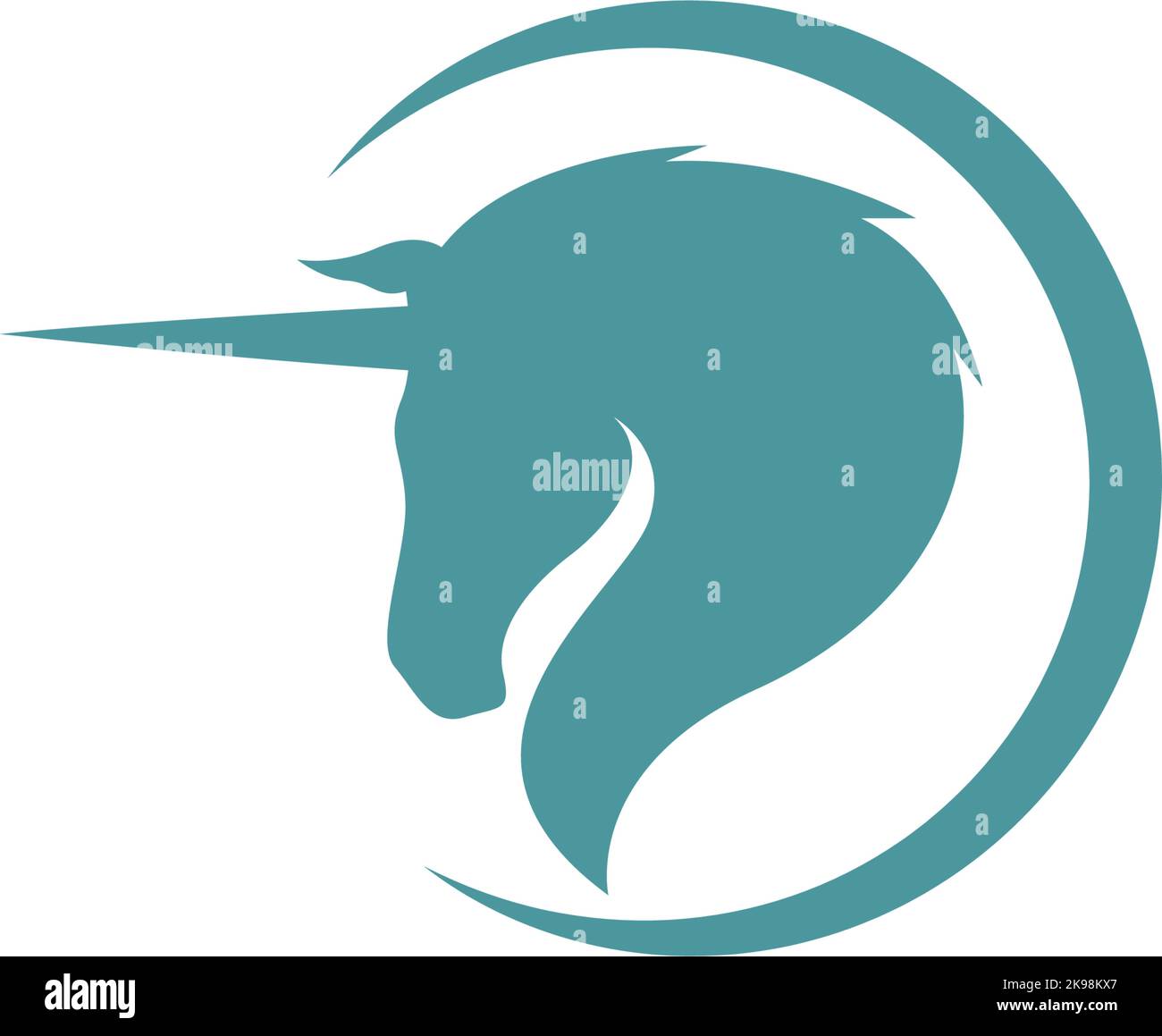Unicorn logo icon design illustration vector Stock Vector Image & Art ...