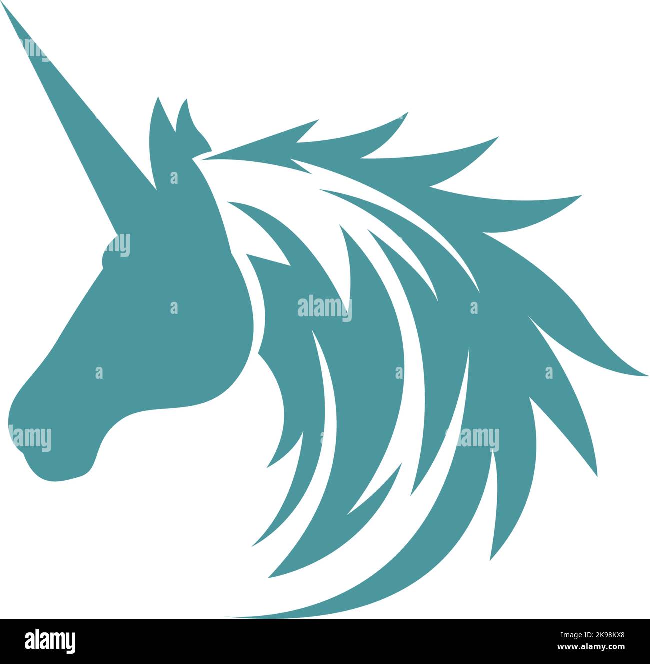 Unicorn logo icon design illustration vector Stock Vector Image & Art ...