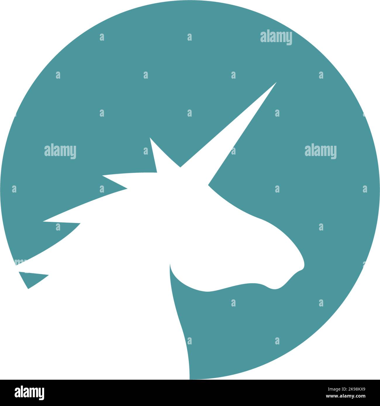 Unicorn logo icon design illustration vector Stock Vector Image & Art ...