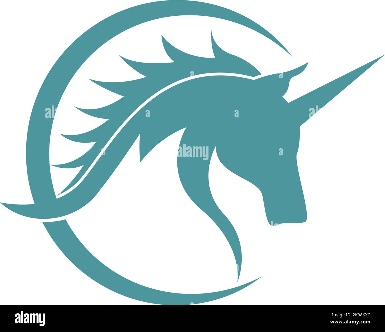 Unicorn logo icon design illustration vector Stock Vector Image & Art ...