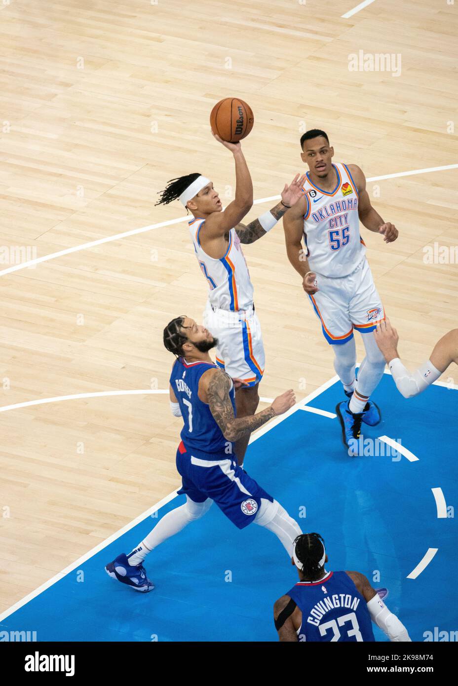 OKLAHOMA Oklahoma City, CA - OCTOBER 25: Oklahoma City Thunder Tre Mann ...