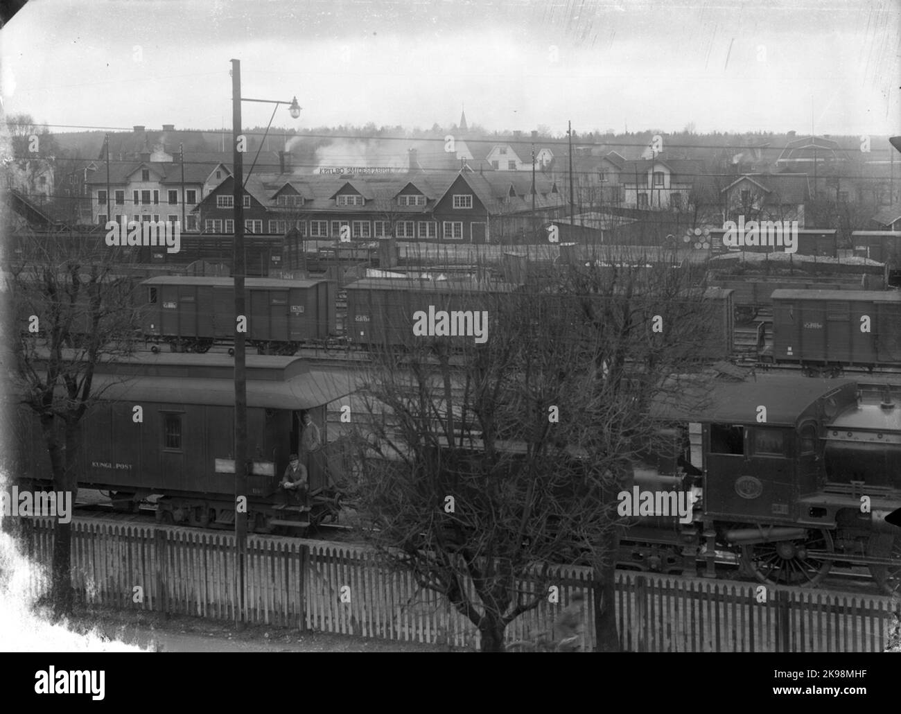 The yard at Avesta Krylbo station. The vehicles are visible, the State ...