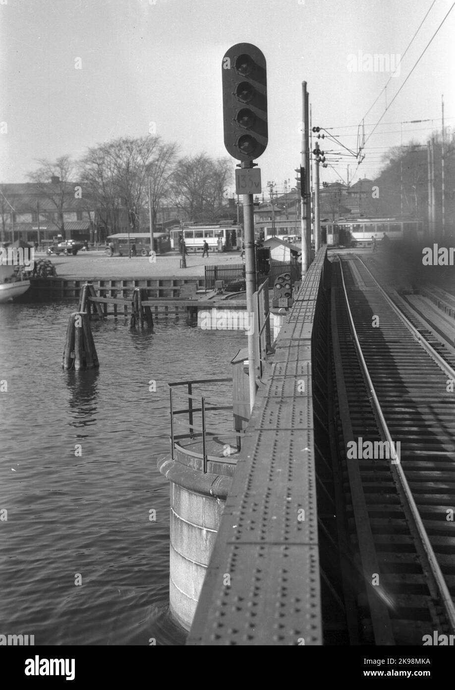 Light signal infsi, entry signal, at Stockholm Central. The picture ...