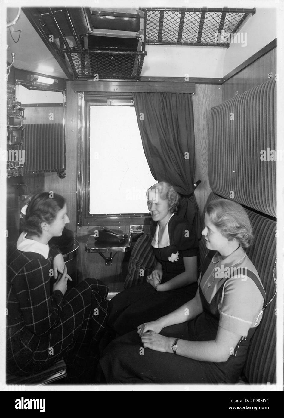 Traveling with 3rd grade sleeping compartment. State Railways, SJ Abo2c ...