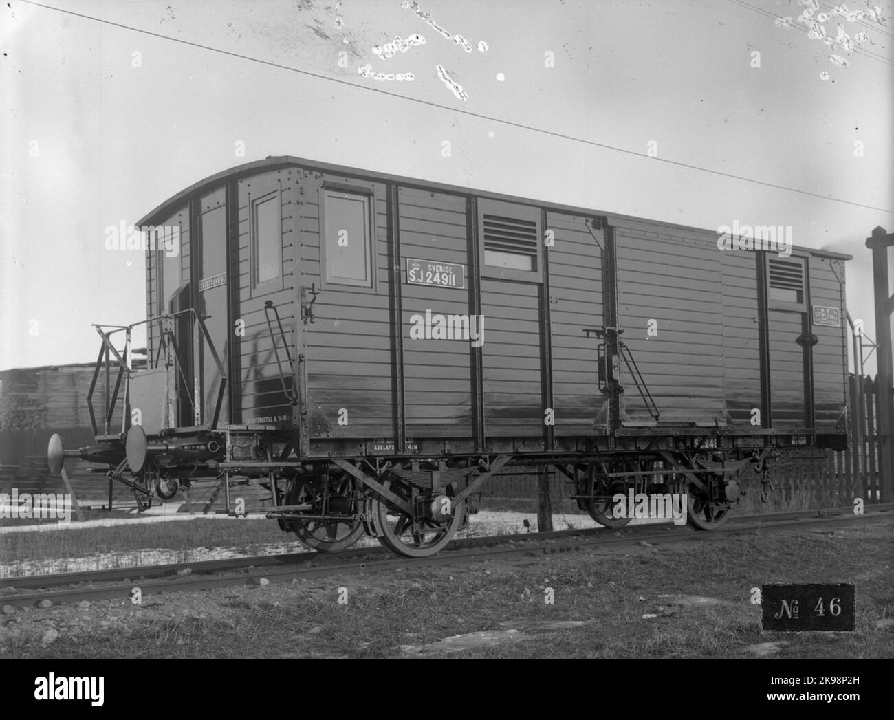 State Railways, SJ G3 24911. AB Svenska Railway workshops, ASJ Stock ...