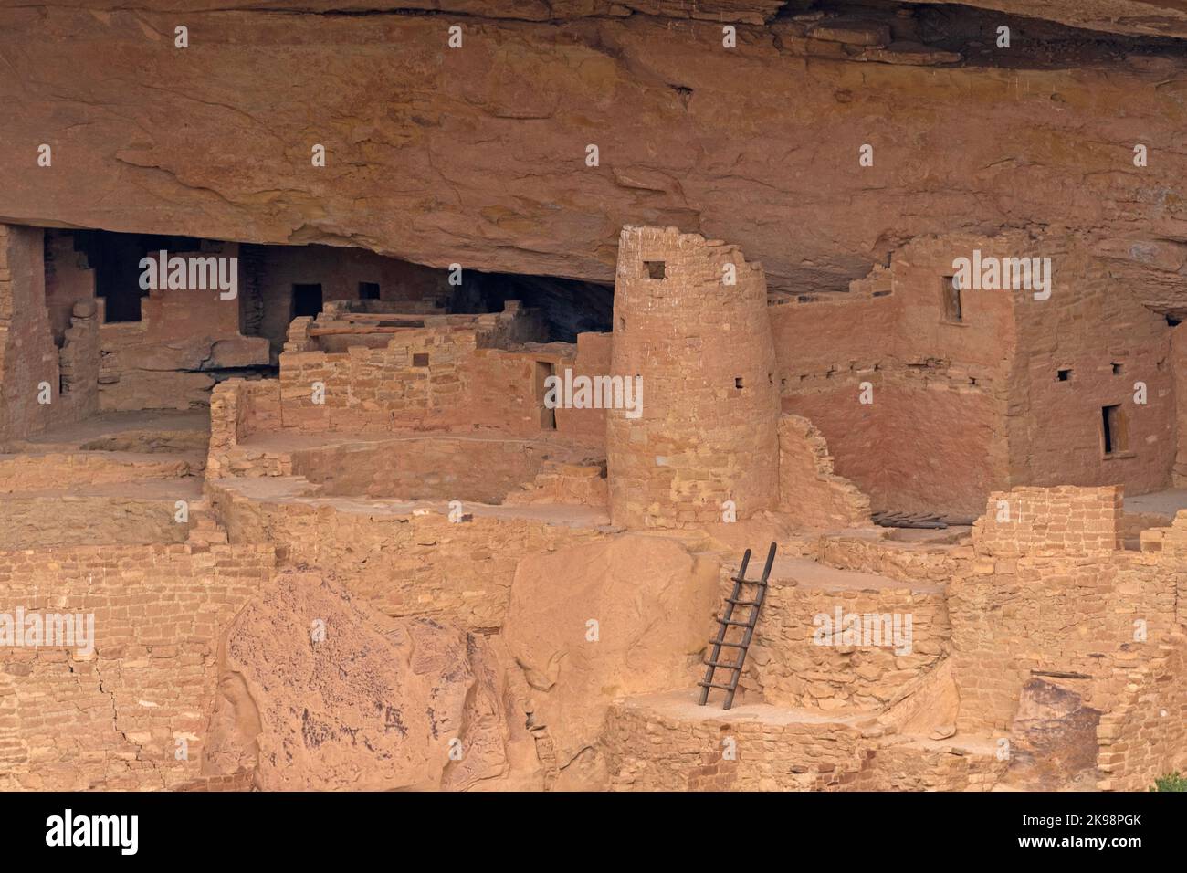 Towers and Walls in an Ancient Cliff Dwelling in Mesa Verde National ...