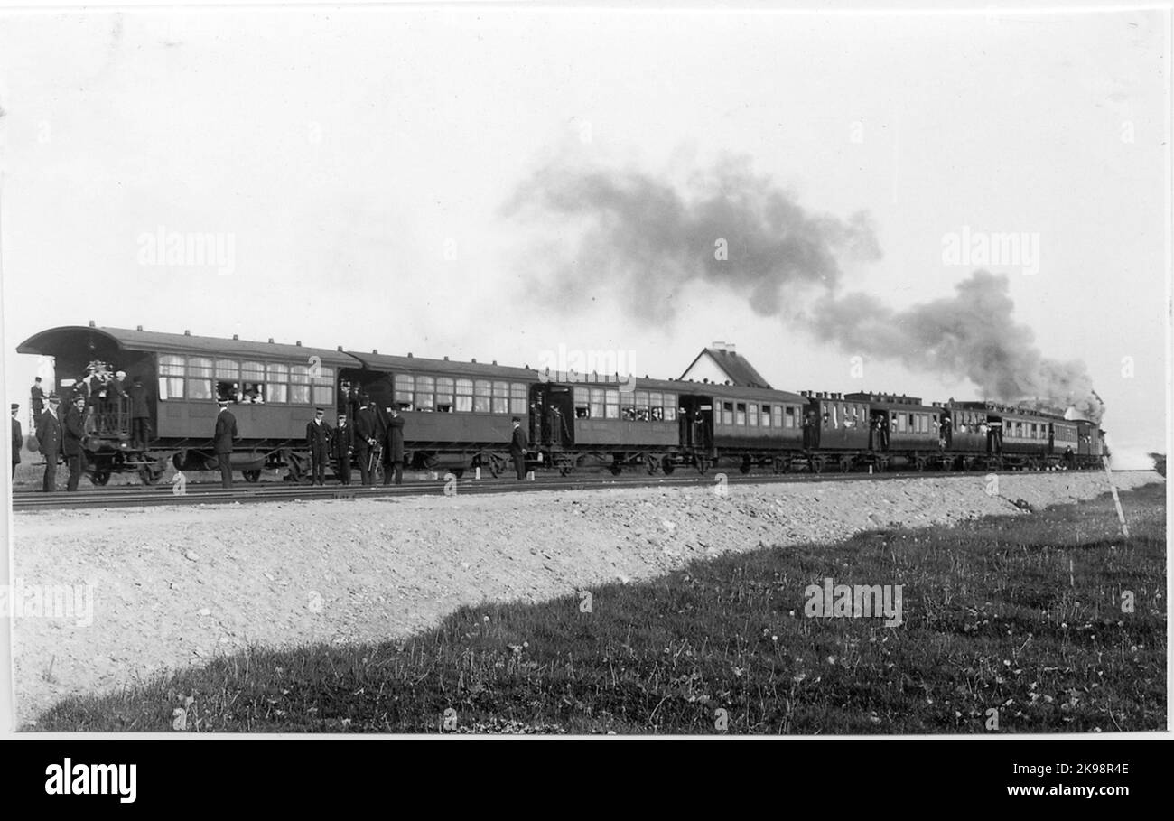 Passenger trains with C4 wagons at Mölle Stock Photo - Alamy