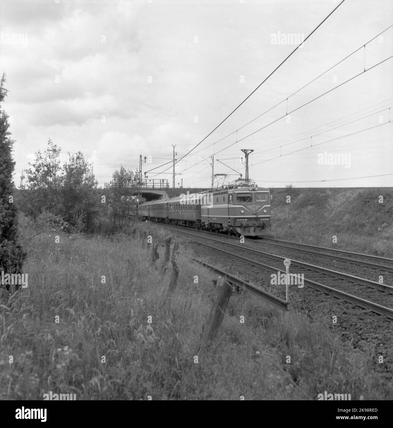 The State Railways, SJ RC 1013 by train Stock Photo - Alamy