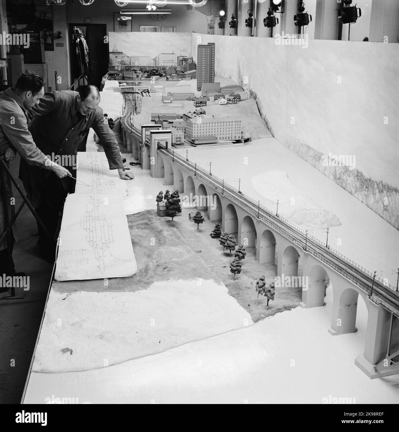 Railway model building, railway museum Stock Photo - Alamy