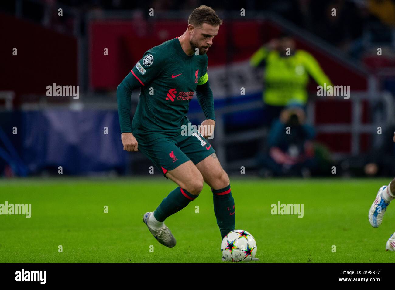 Amsterdam, Netherlands. 27th Oct, 2022. Jordan Henderson of Liverpool during the UEFA Champions ...