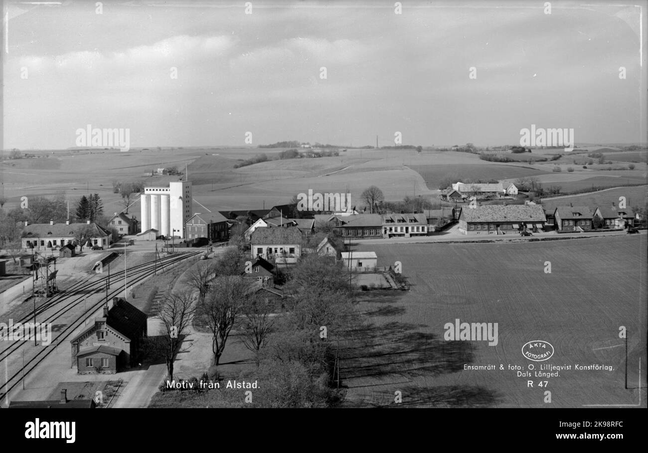 View of Alstad station and its surroundings Stock Photo - Alamy