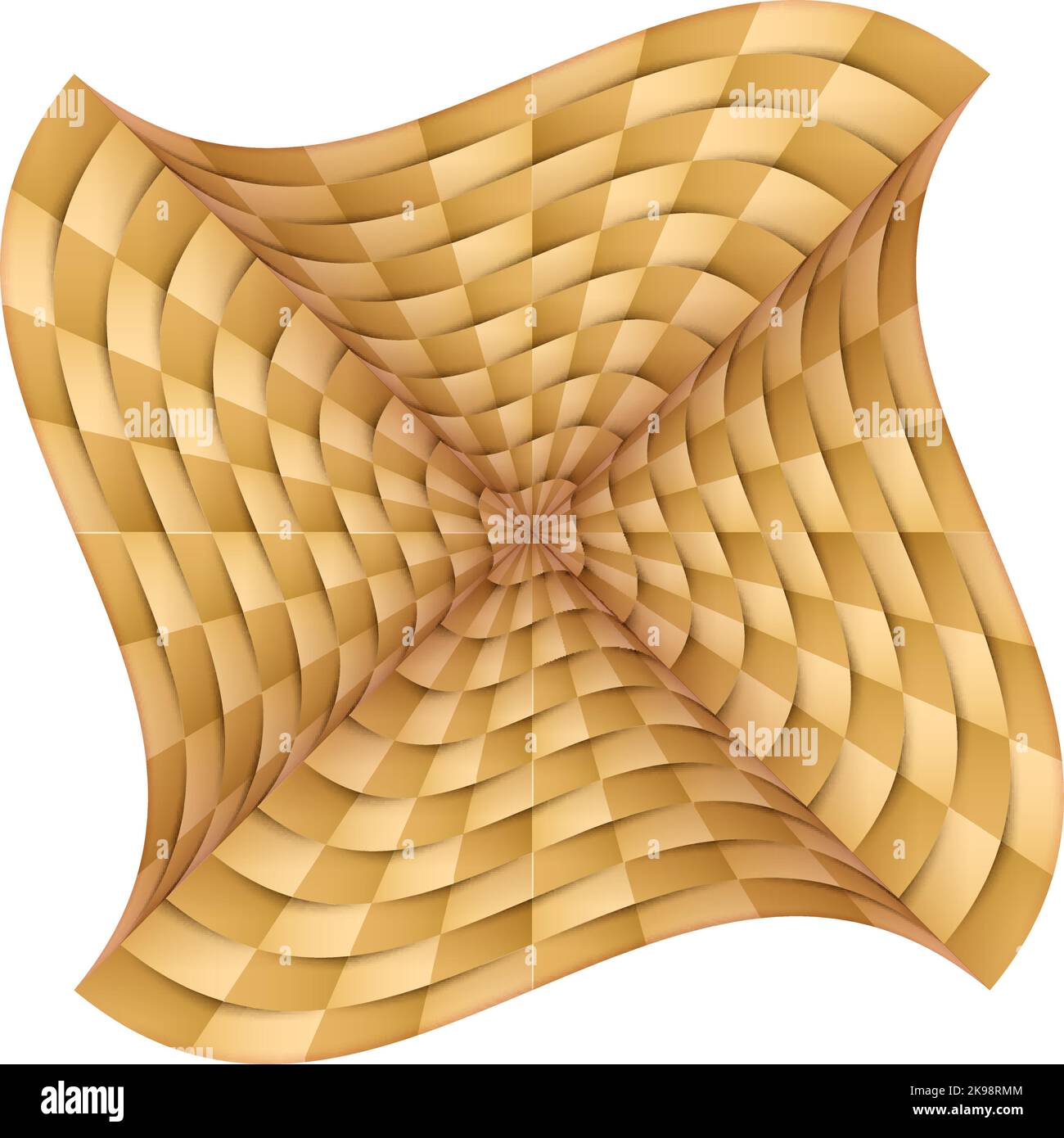 Abstract texture 3d element the color of hay on a white background ...