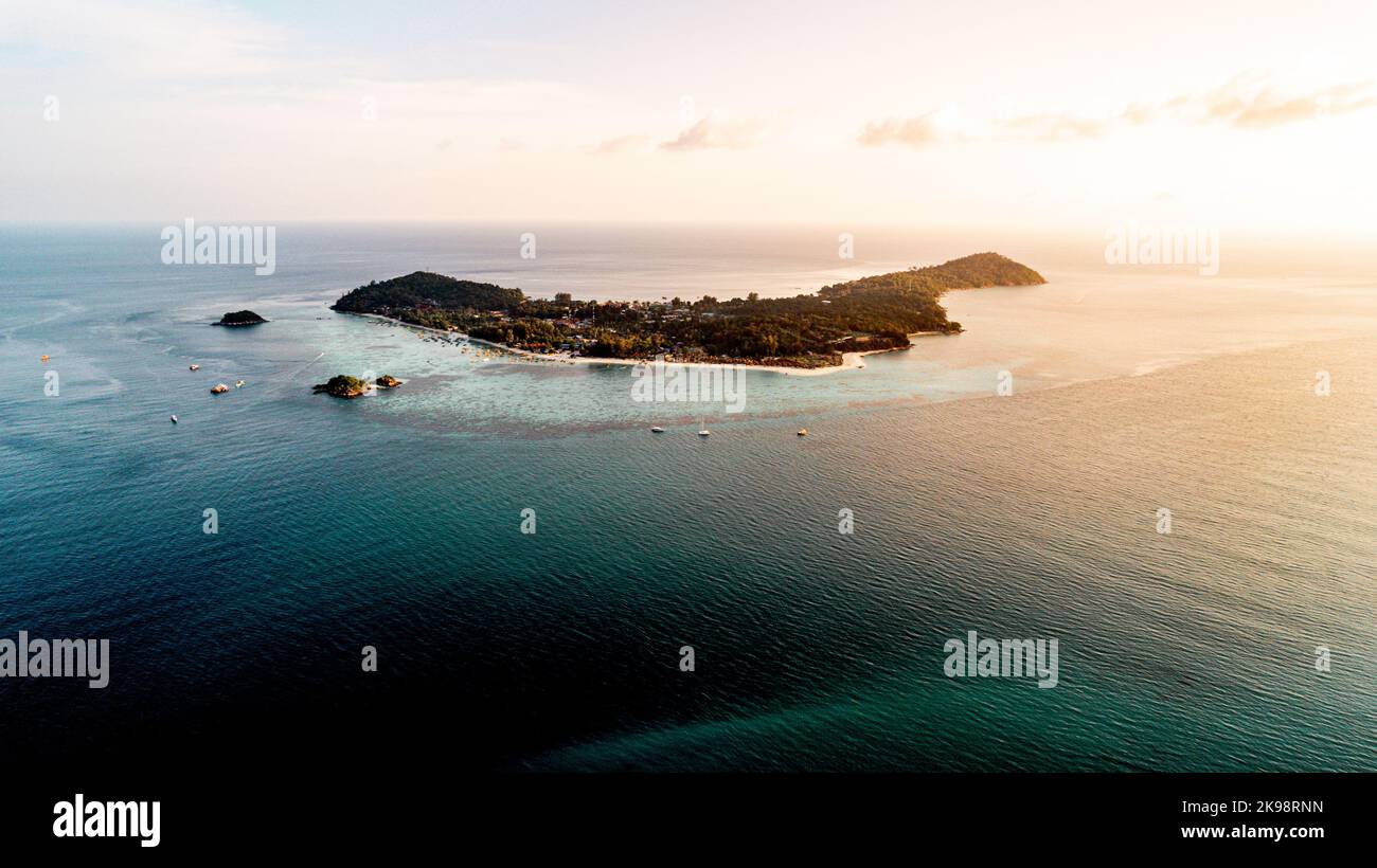 Aerial view of Koh Adang Island in South Thailand from Koh Lipe island Stock Photo - Alamy